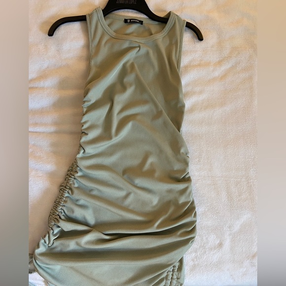 Amazon | Dresses | Green Body Con Dress With Side Ties | Poshmark
